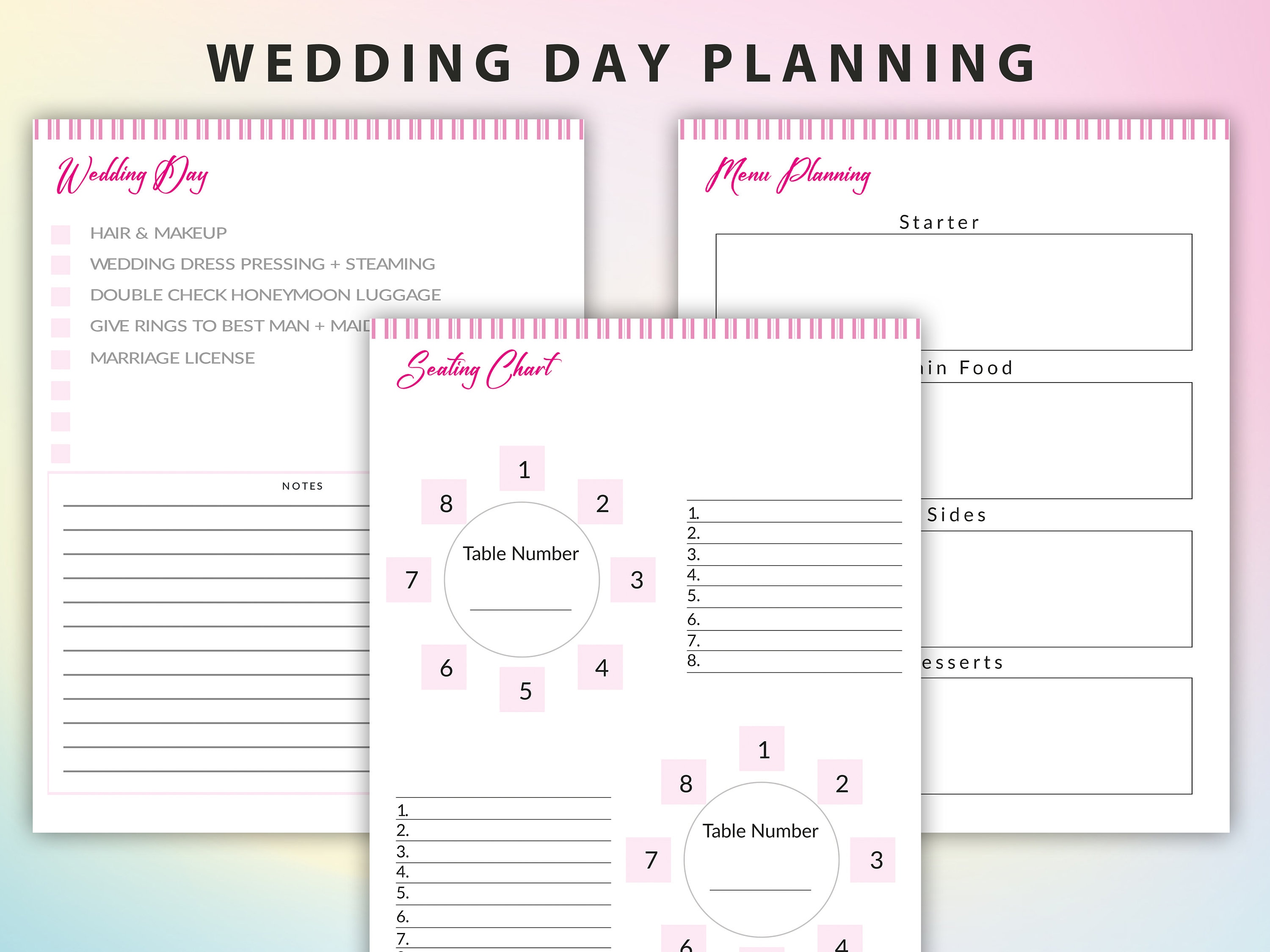 Wedding Planner Book Printable, Wedding Planner Book Binder, Wedding ...