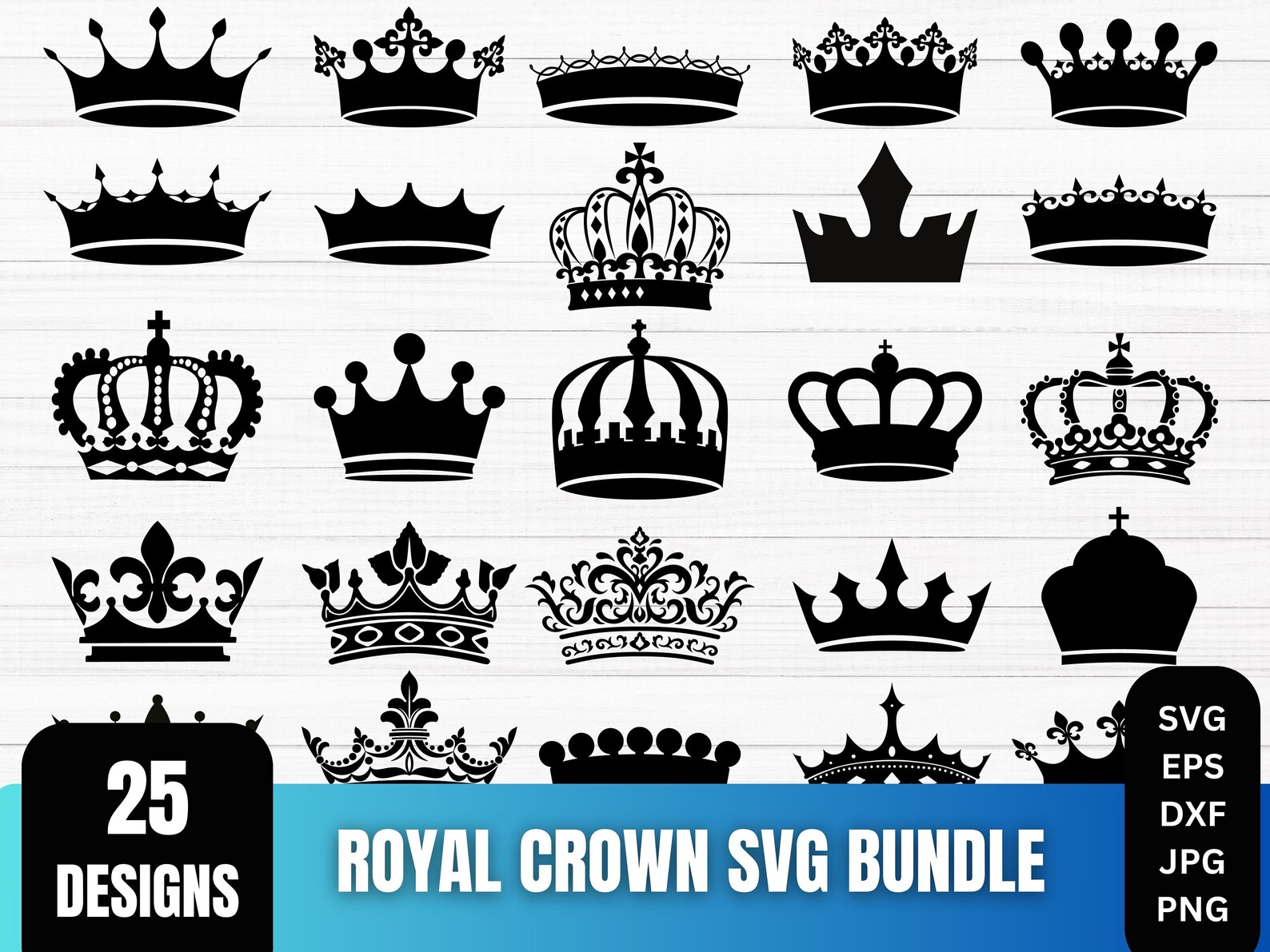 Royal Crown SVG File, King Crown SVG, Queen Crown SVG, Princess Tiara ...