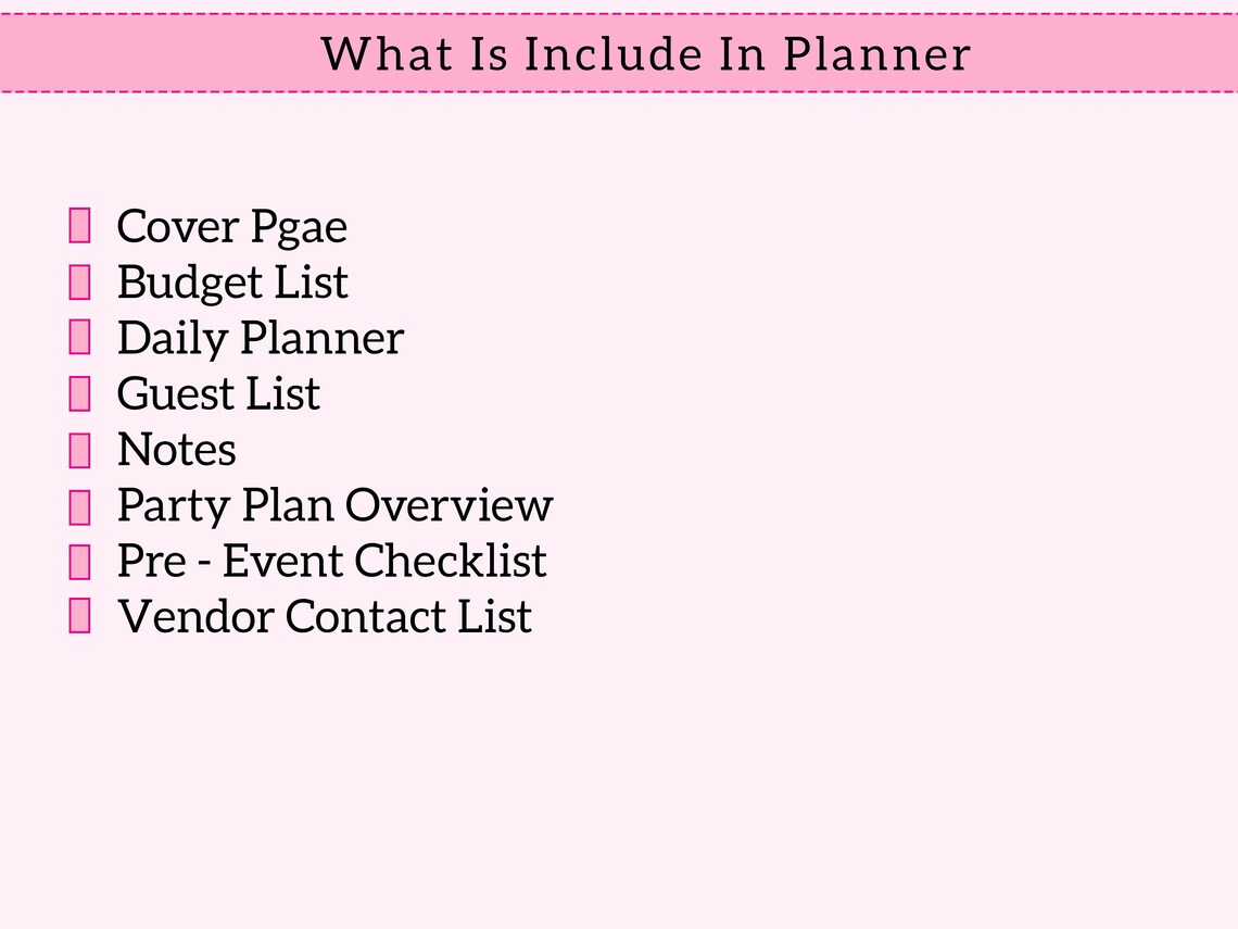 Printable Event Planner, Event Planning Template, Party Budget Planner ...