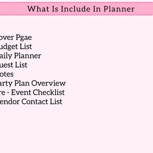 Printable Event Planner, Event Planning Template, Party Budget Planner ...