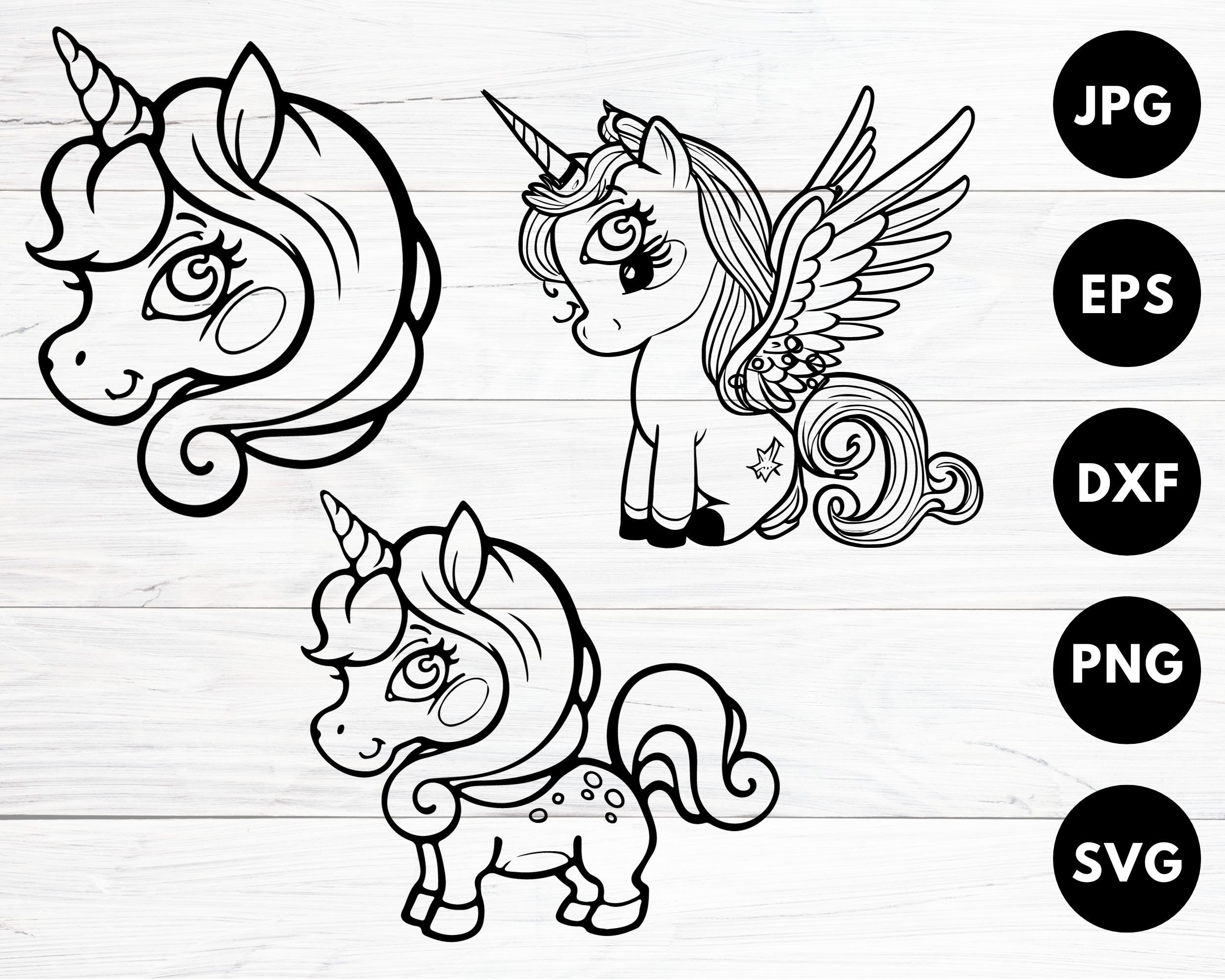 Unicorn SVG Bundle Unicorn Rainbow Svg Cute Unicorn Svg - Etsy