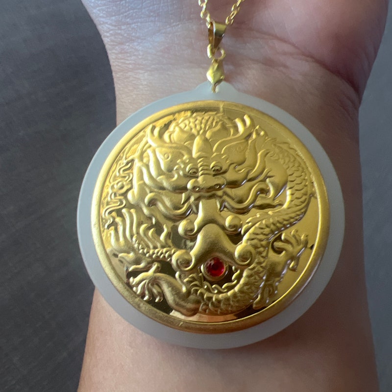 24k Gold Dragon Pendants - Etsy