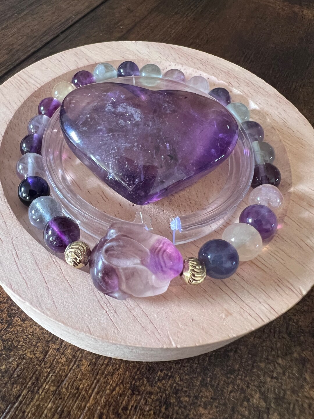 Beautiful Natural Colorful Fluorite W/ Fluorite Rabbit Gemstone ...