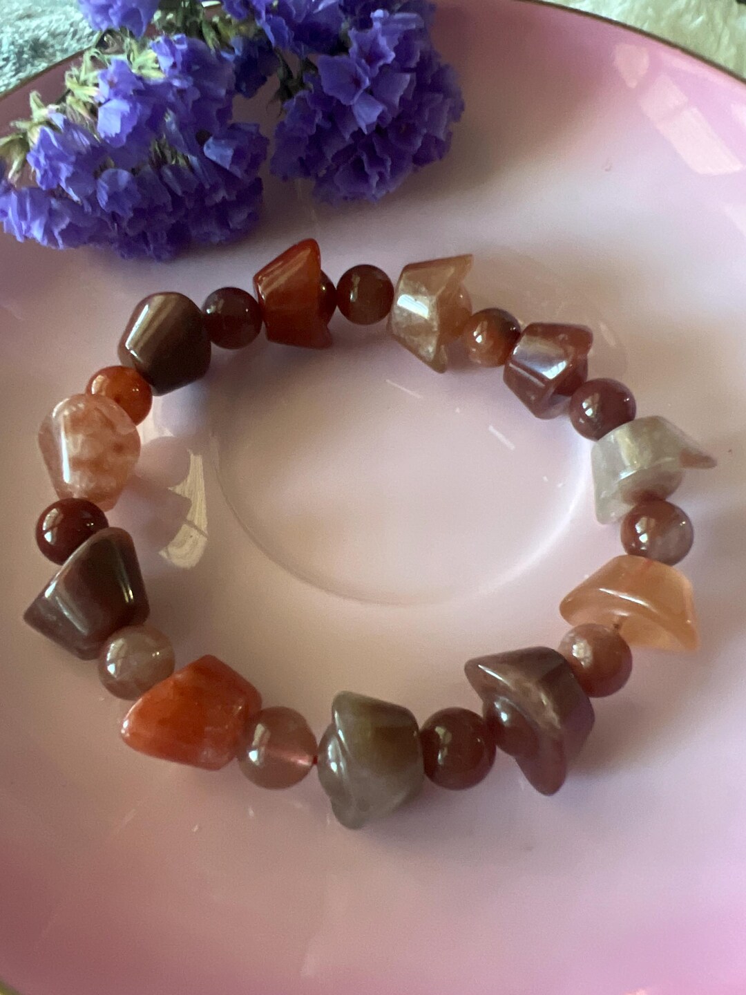 Unique Natural Red Rabbit Hair Quartz Crystal Gemstone Fengshui Ingot ...