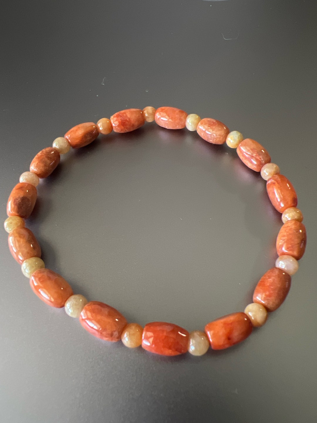 Beautiful Natural Burmese Red Jade Gemstones Dainty Barrel Shape ...