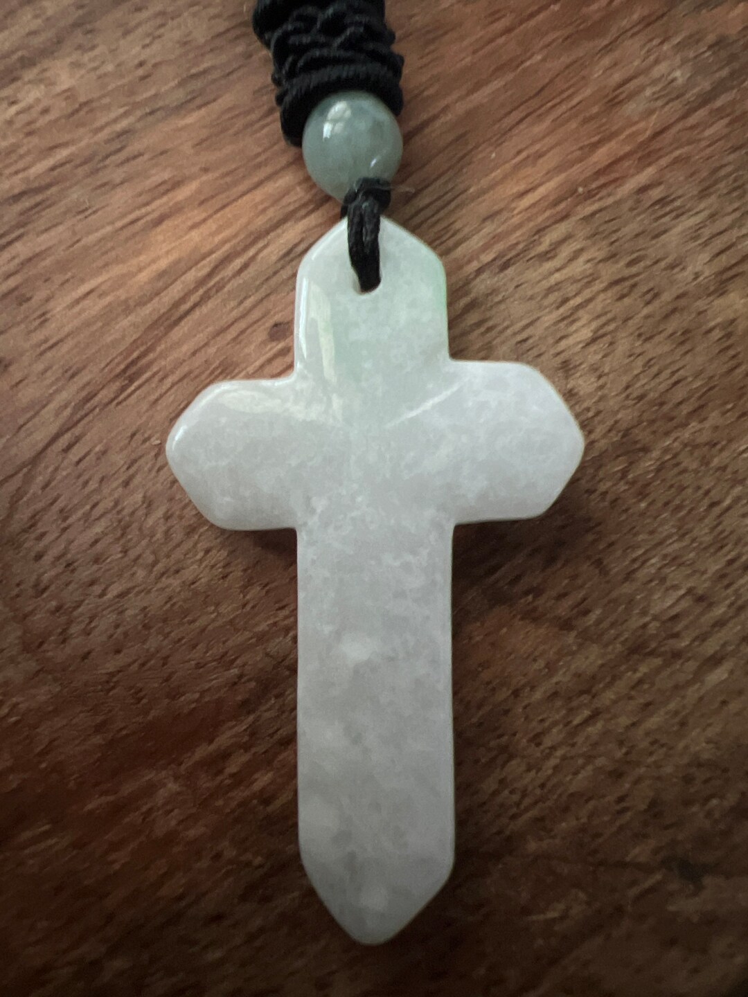 1 PC 100% Simple Genuine Natural Burmese Jadeite Jade Cross Pendant on ...