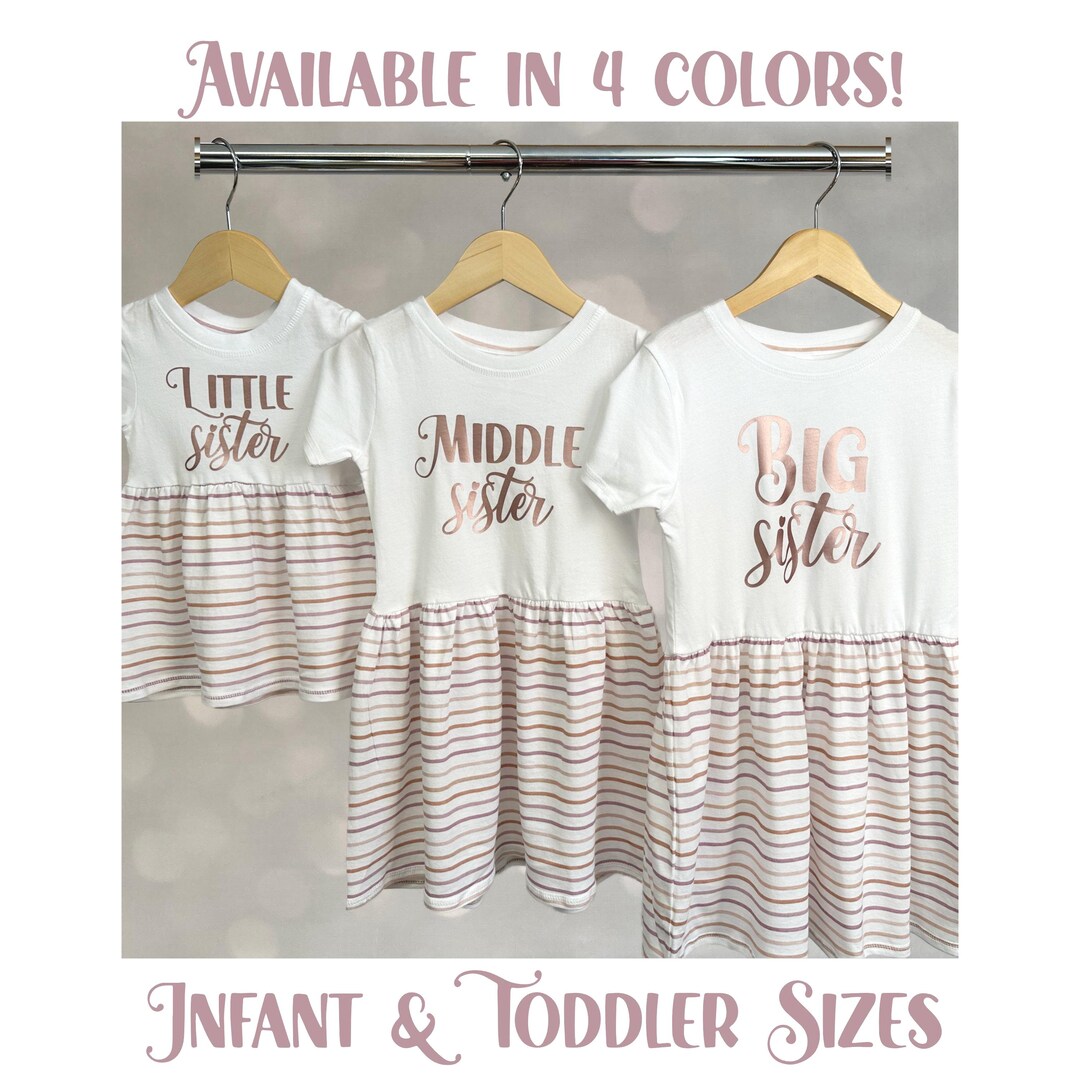 Matching Sister Dresses: Big Sister, Middle Sister, Little Sister Knit ...