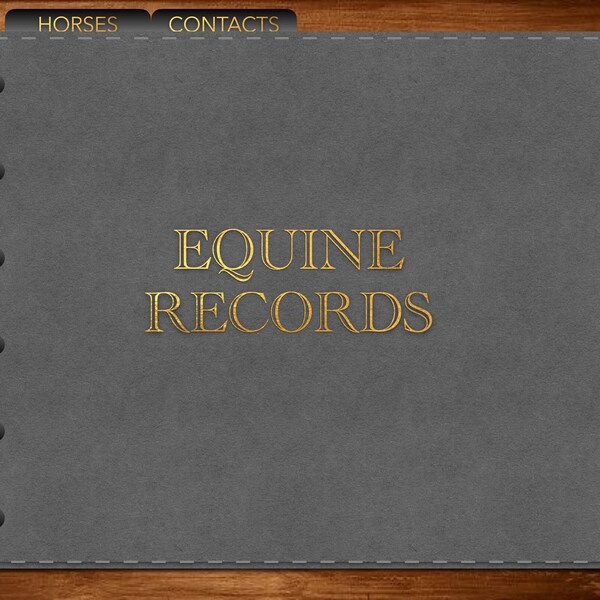 Horse Record Template - Etsy