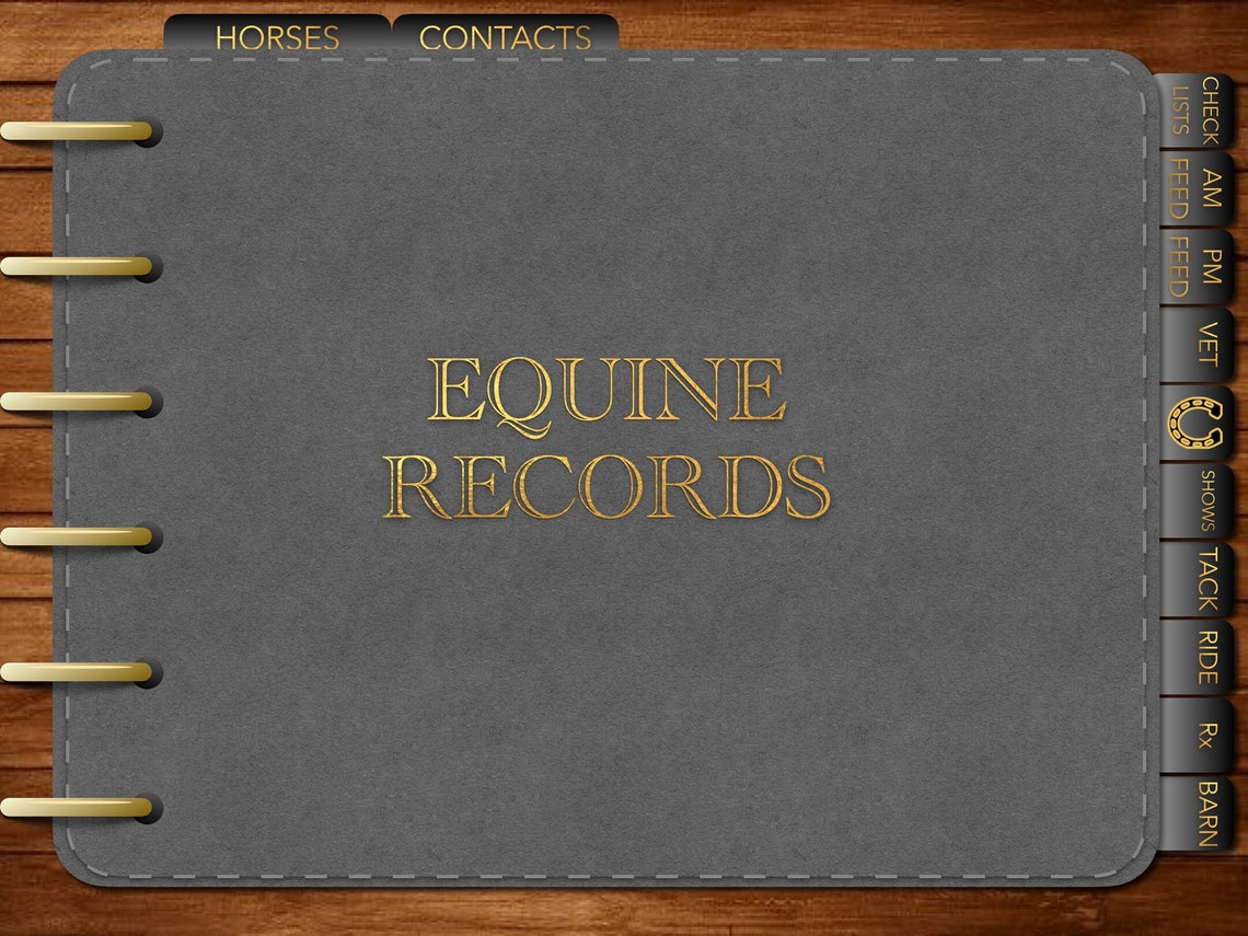 Digital Horse Record Keeping Planner, Ipad, Notability, Goodnotes - Etsy