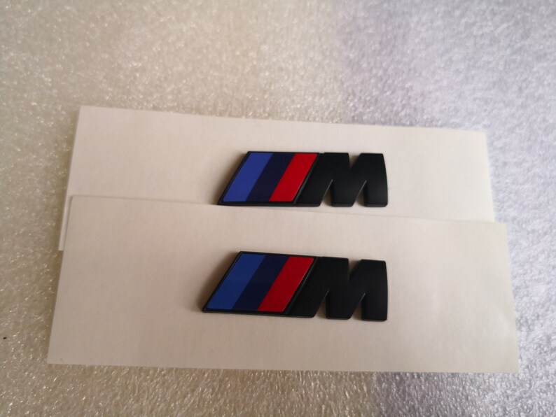 Car Parts & Accessories BMW M Sport x2 Emblem GLOSS Black Sticker Side ...