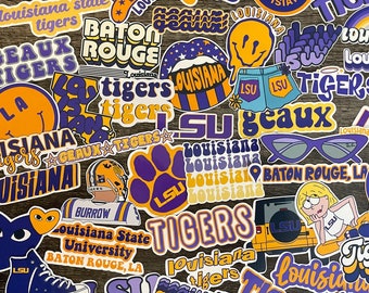 LSU Tigers 12 Premium Vinyl Decal Licensed NCAA - Etsy