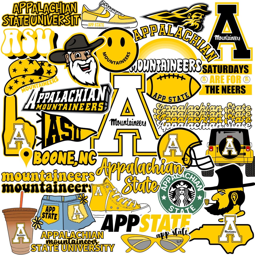 Appalachian State Sticker Pack choose Your Own - Etsy