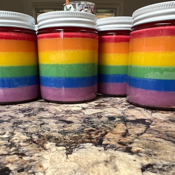 Rainbow Candles - Etsy