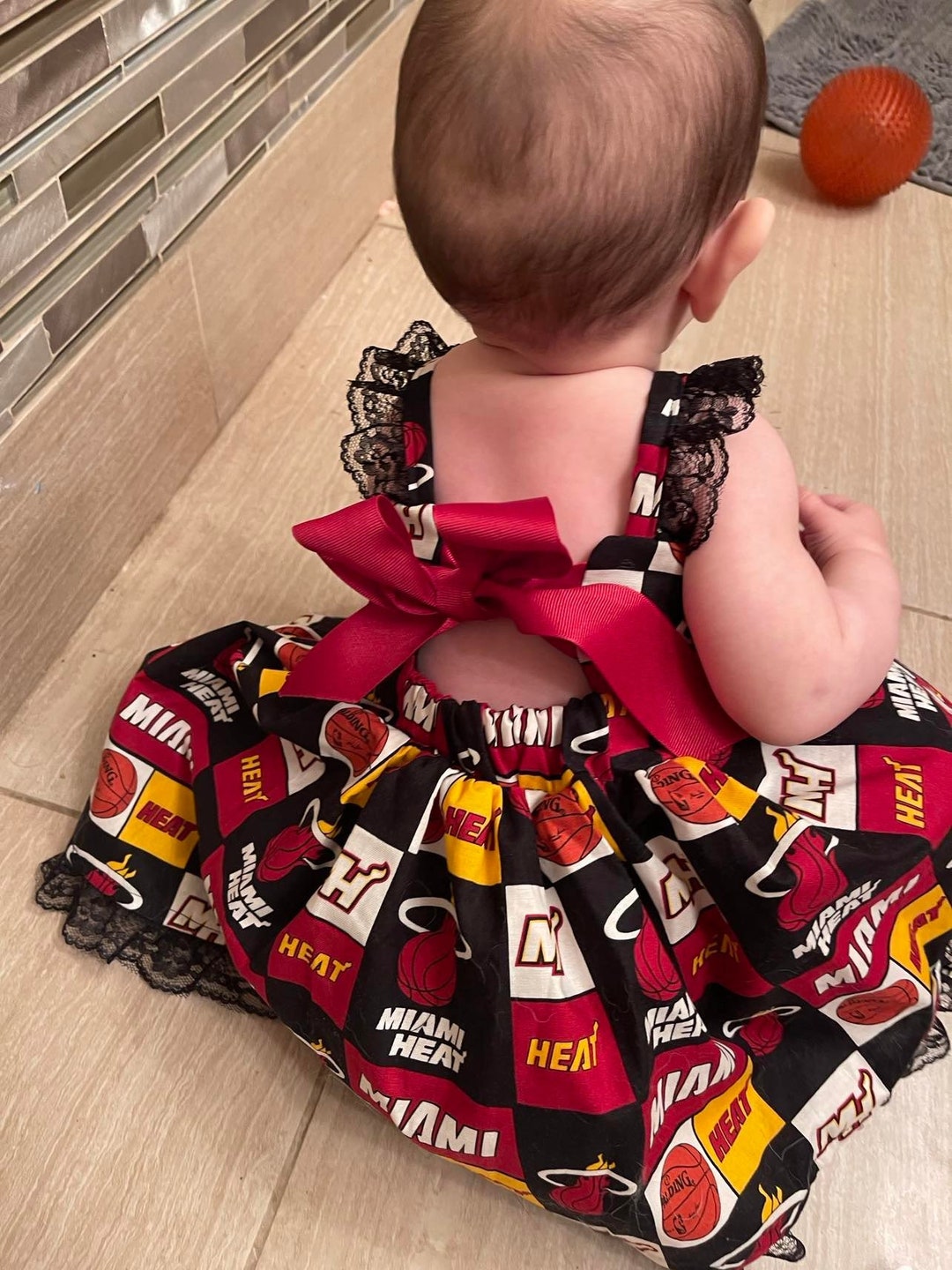 Custom Sports Toddler Dress, Any Team, Miami, Toddler Basketball Fan ...