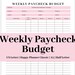 Minimal Bi-weekly Paycheck Budget | Bill Organizer | Paycheck Planner ...