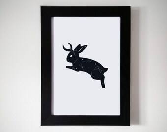 Jackalope Wall Art - Etsy