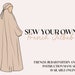 French Jilbab - Sewing Template PDF | Jilbab Sewing Pattern PDF ...