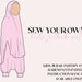 Kids Jilbab - Sewing Template PDF | Kids Jilbab Set Sewing Pattern PDF ...