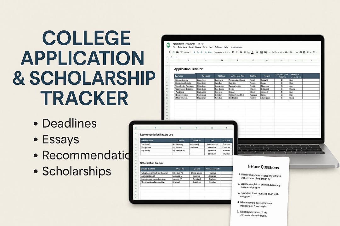College Application & Scholarship Tracker | Deadlines, Essays ...