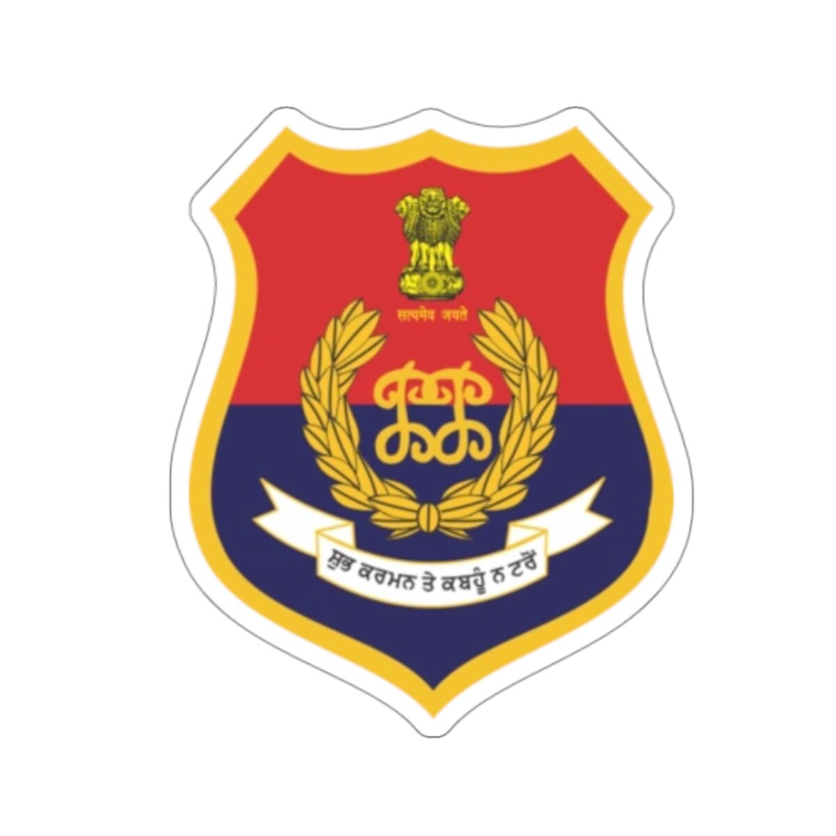 PUNJAB POLICE cut Stickers - Etsy