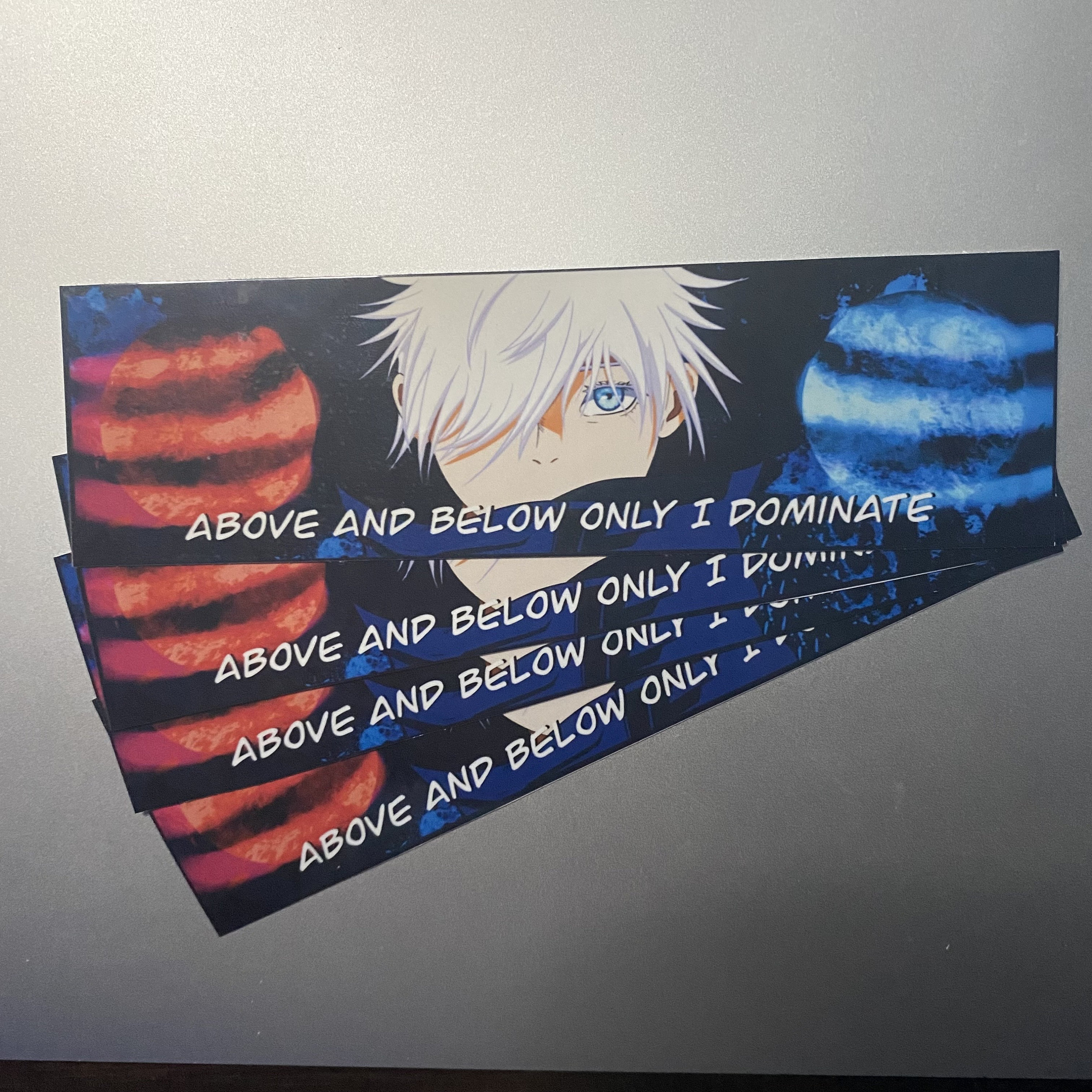 Gojo Above & Below Slap Sticker Jujutsu Kaisen Anime - Etsy