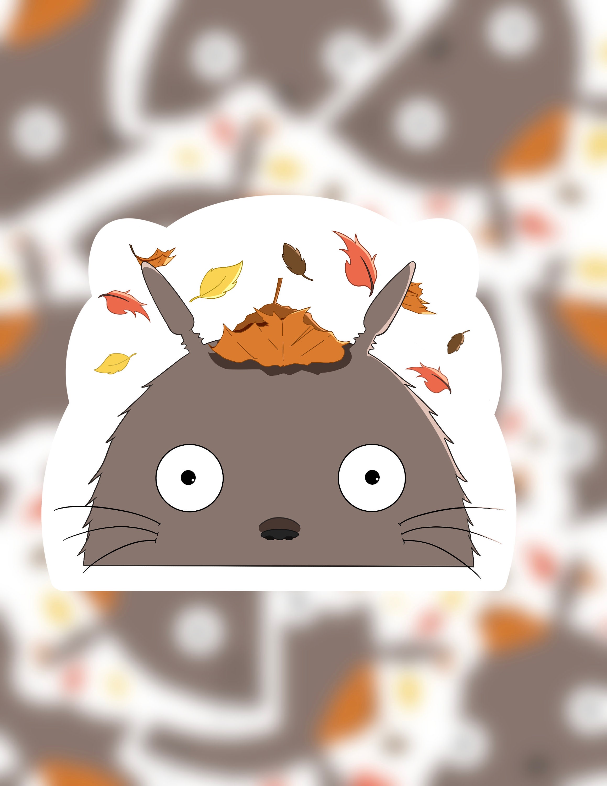 Fall Totoro Studio Ghibli Anime Sticker - Etsy