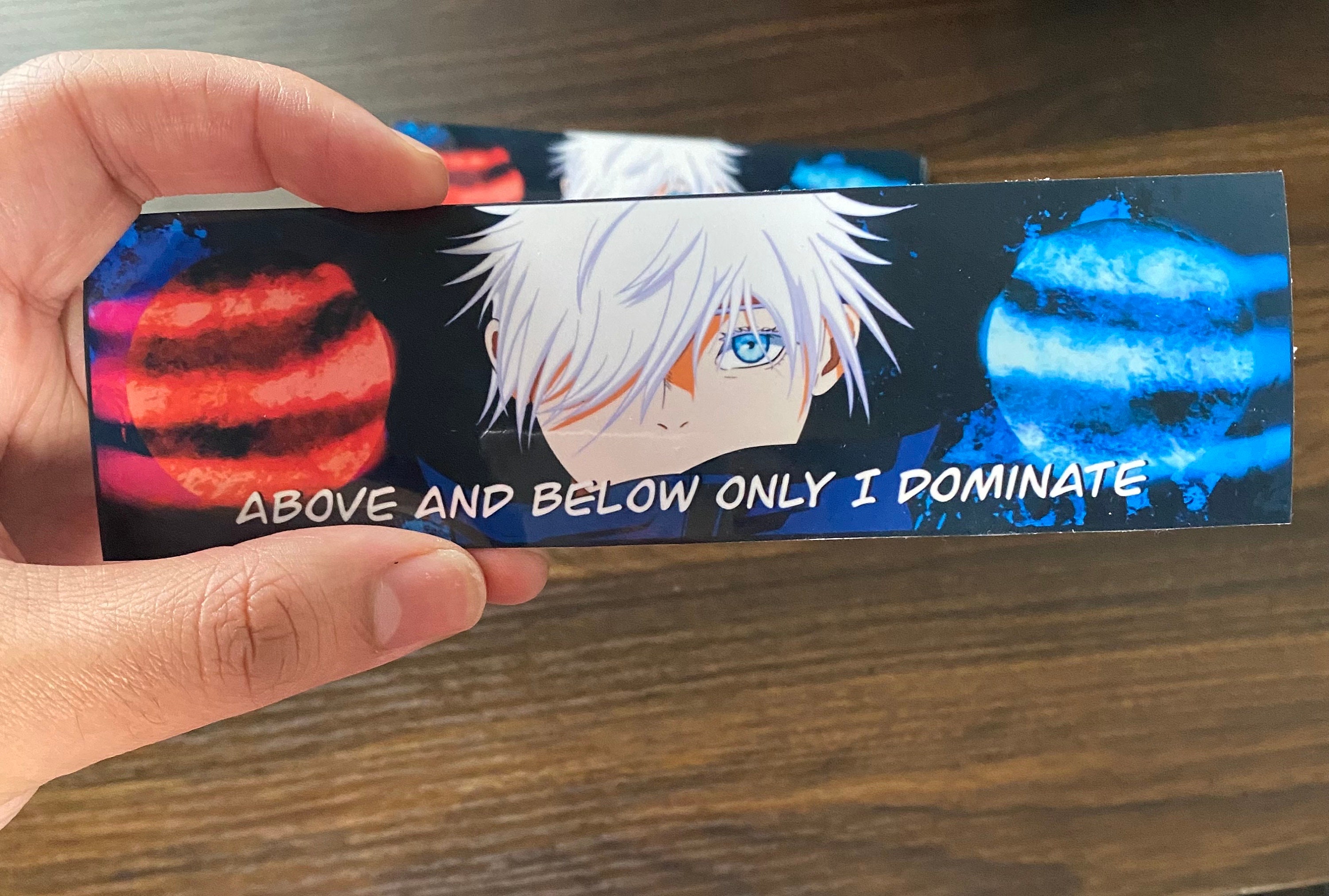 Gojo Above & Below Slap Sticker Jujutsu Kaisen Anime - Etsy