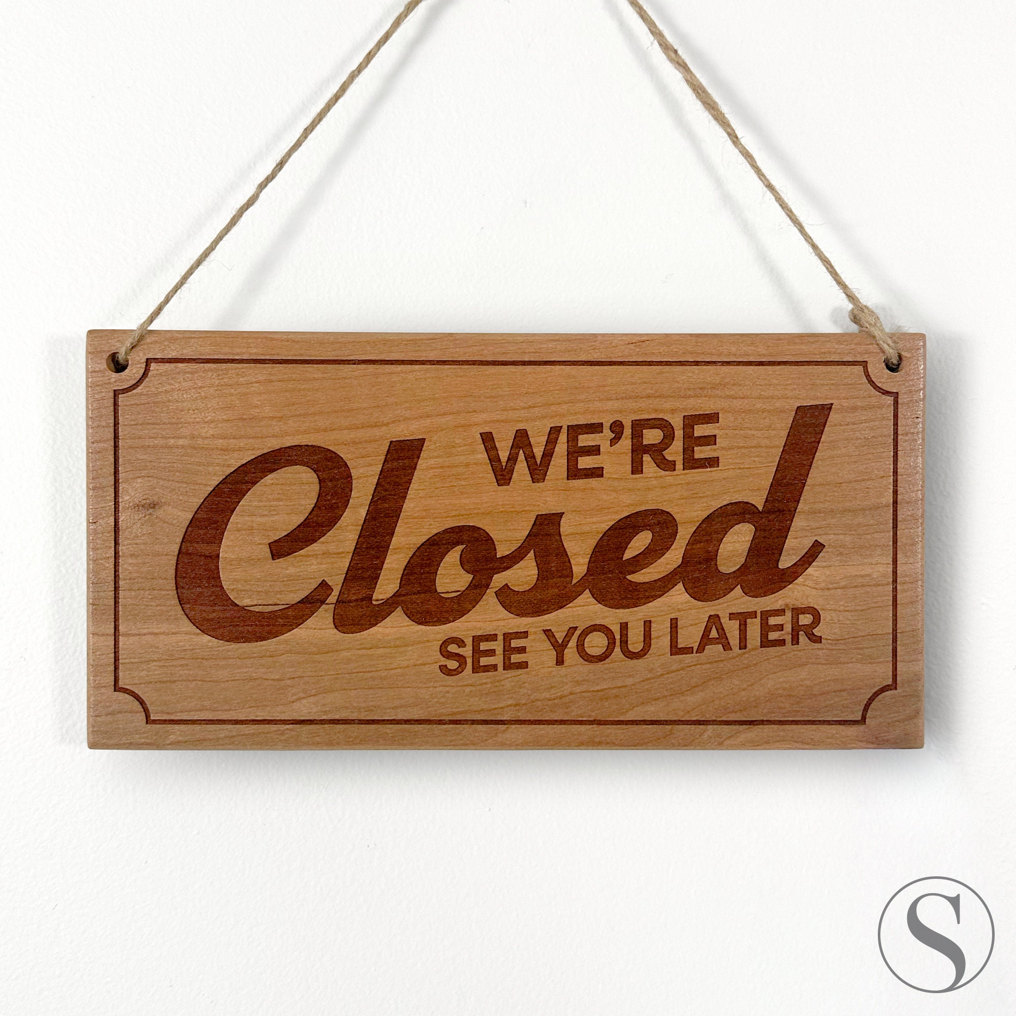 Retail Open Sign. Retail Closed Sign. Hanging Store Sign - Etsy