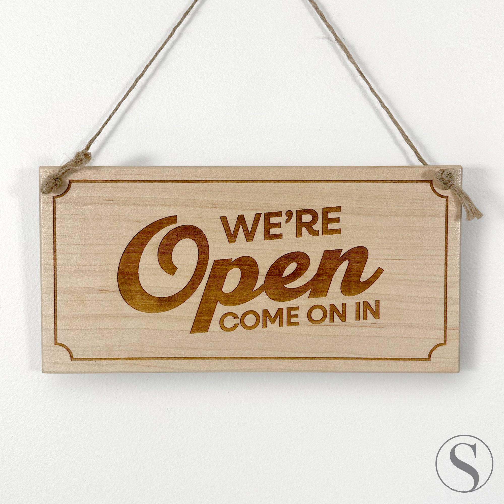 Retail Open Sign. Retail Closed Sign. Hanging Store Sign - Etsy