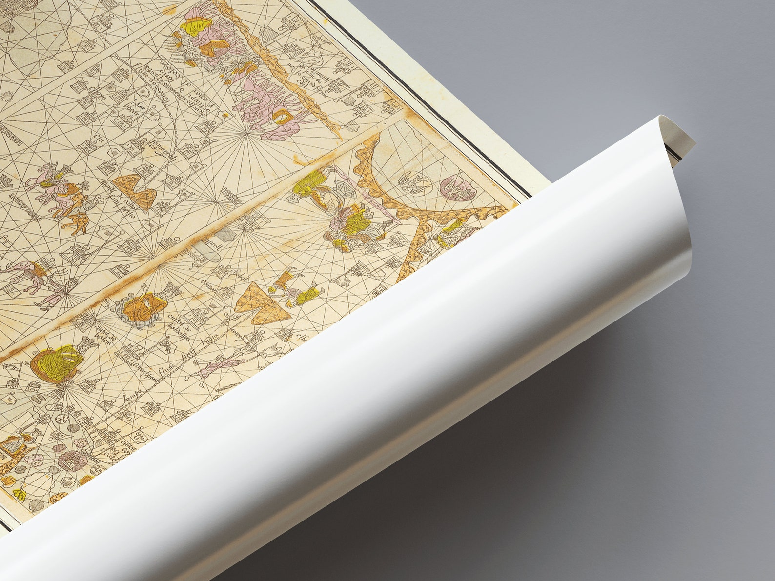 HUGE Arabic Map of the Ancient World, 1375. Map of the World ...