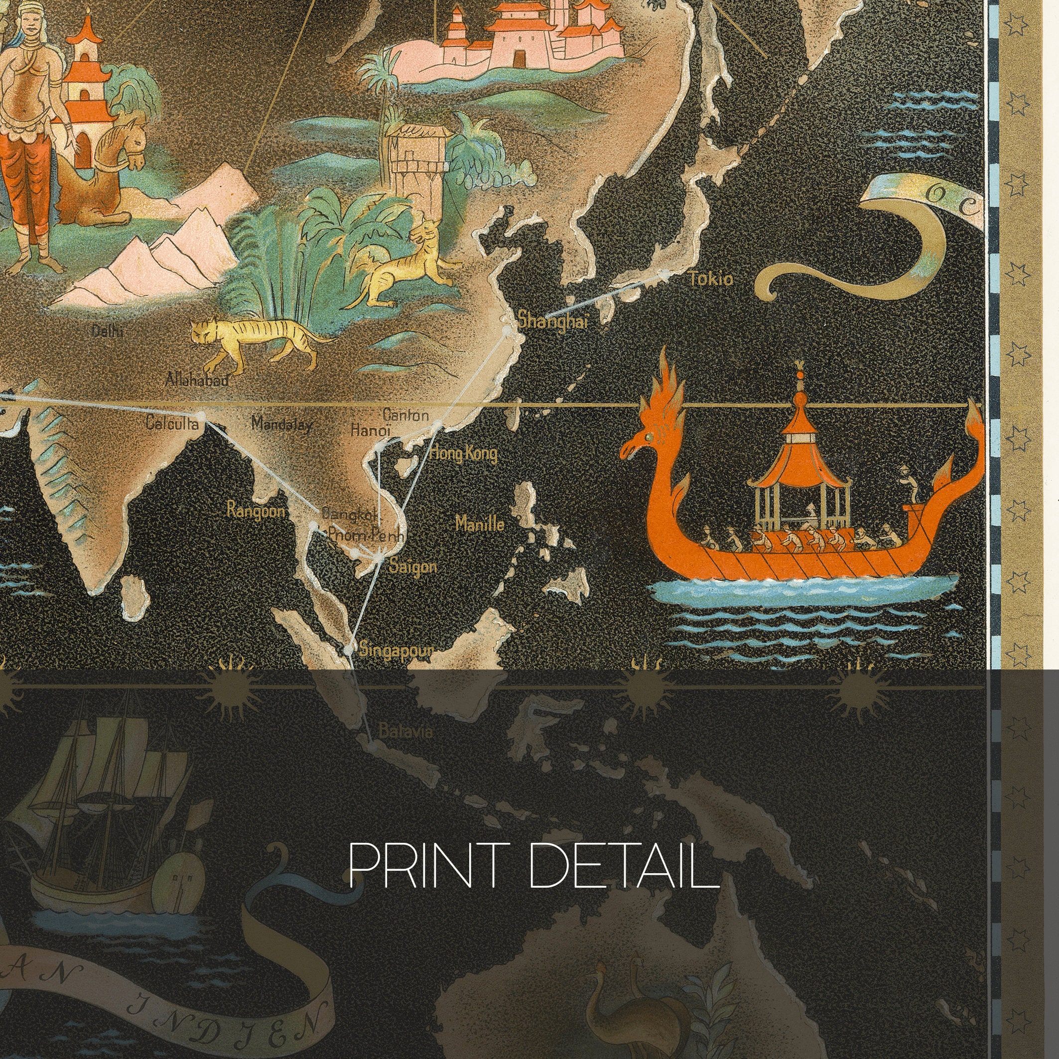 Vintage World Map Lucien Boucher 1947 / Vintage Retro - Etsy