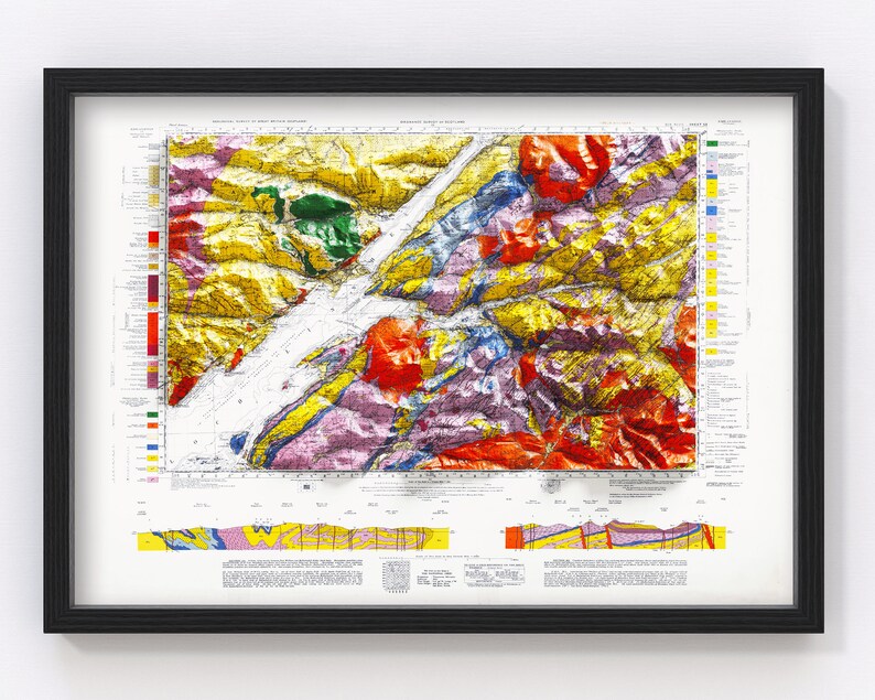 Ben Nevis Topographic Map / Fort William Kinlochleven - Etsy