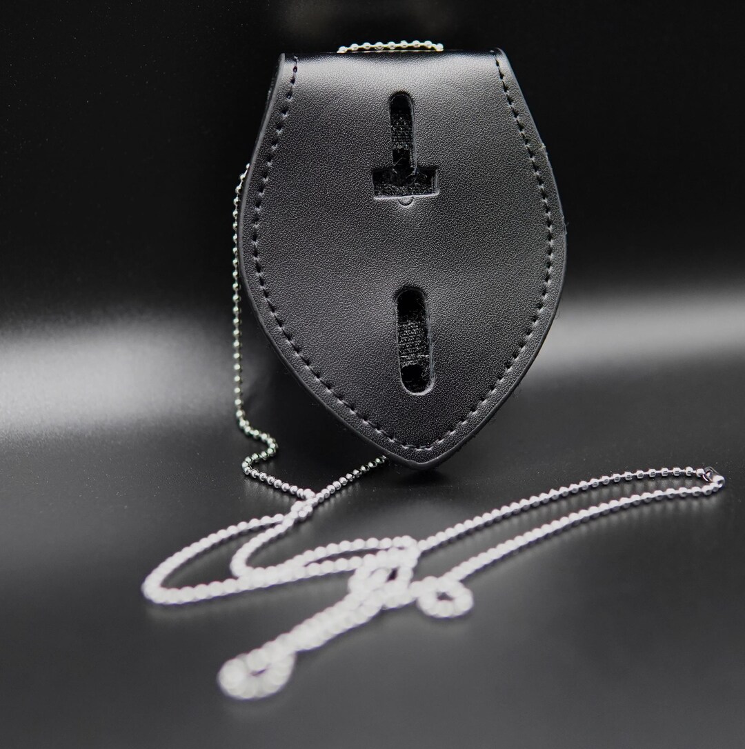 Badge Holder With Belt Clip & Chain - Etsy