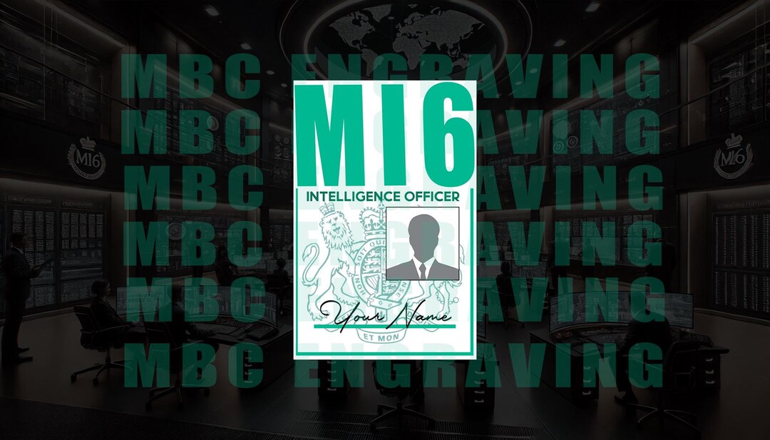 MI6 ID Cosplay Custom Card Portrait - Etsy