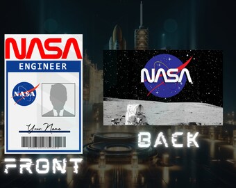 PRINTABLE NASA ID Card Astronaut - Etsy