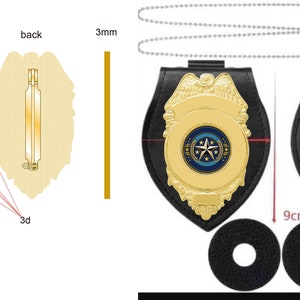 Engraved Security Style Badge Gold - Etsy UK