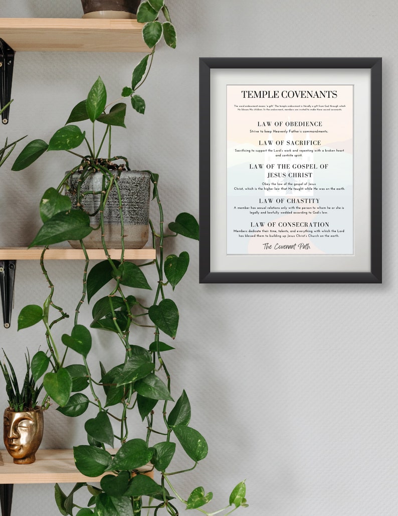 Endowment Temple Covenants - the Covenant Path - Digital Download - Etsy