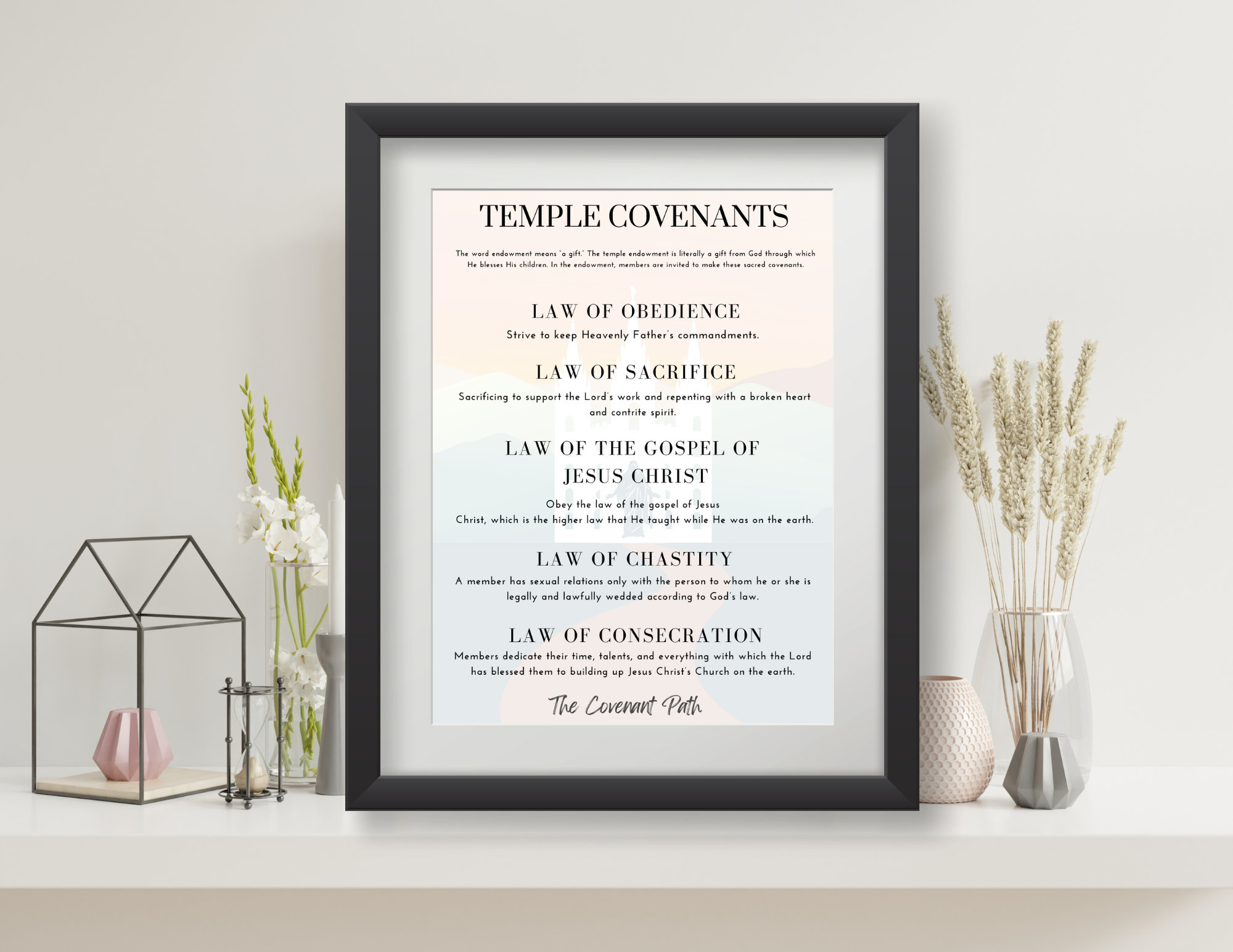 Endowment Temple Covenants - the Covenant Path - Digital Download - Etsy