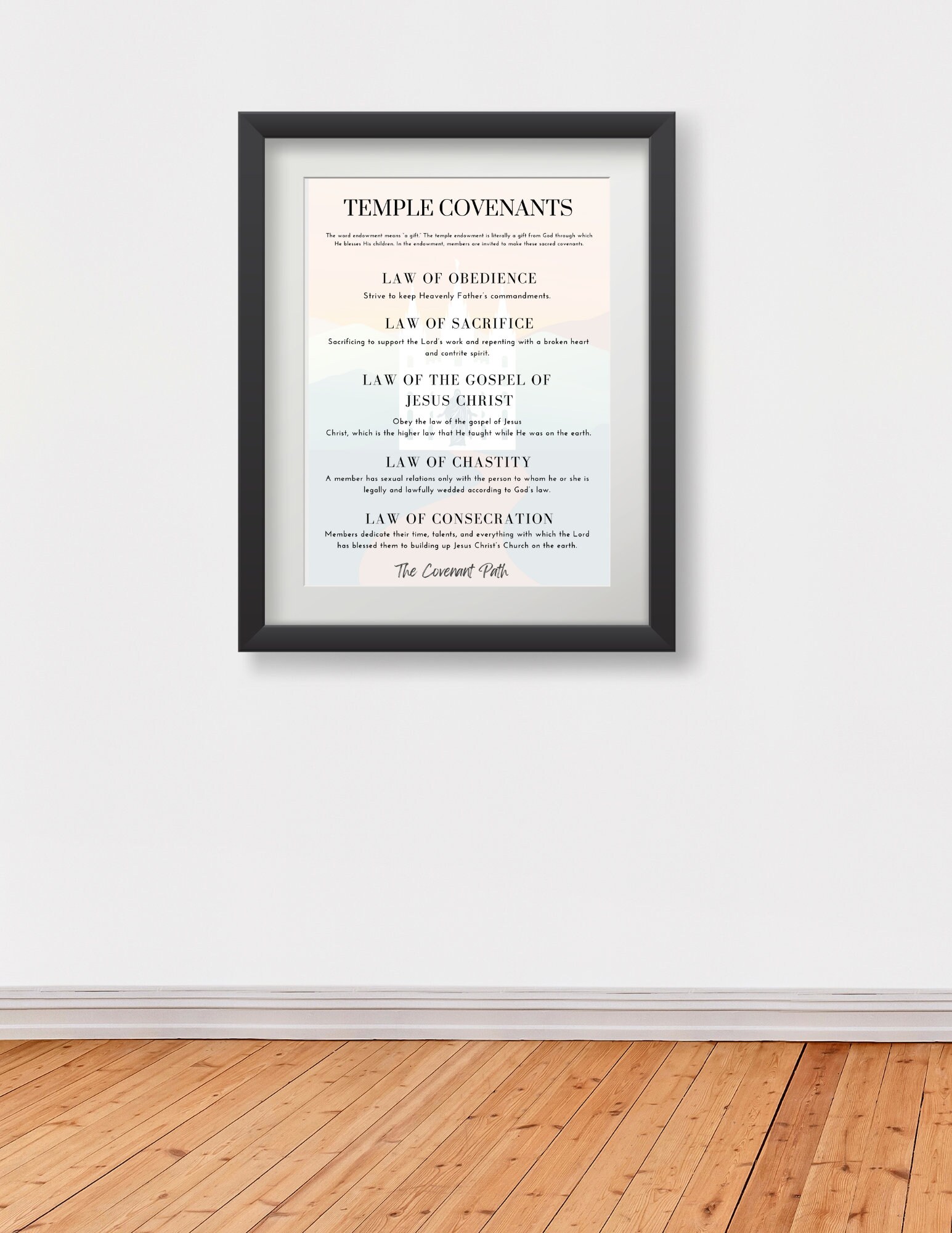 Endowment Temple Covenants - the Covenant Path - Digital Download - Etsy