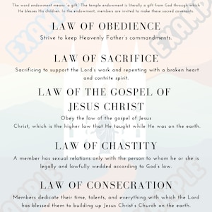 Endowment Temple Covenants - the Covenant Path - Digital Download - Etsy