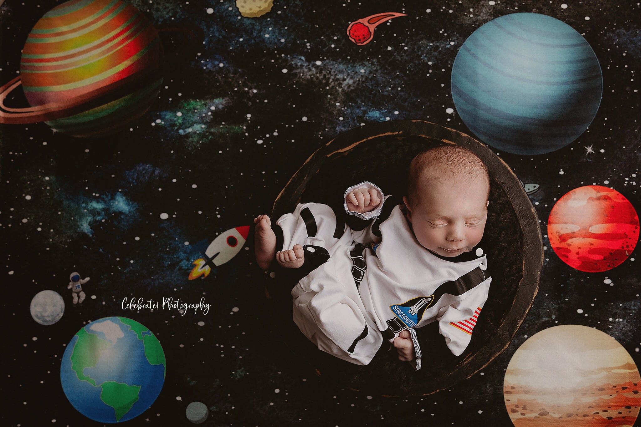 Outer Space Planets Galaxy Newborn Photography MINI BACKDROP ...