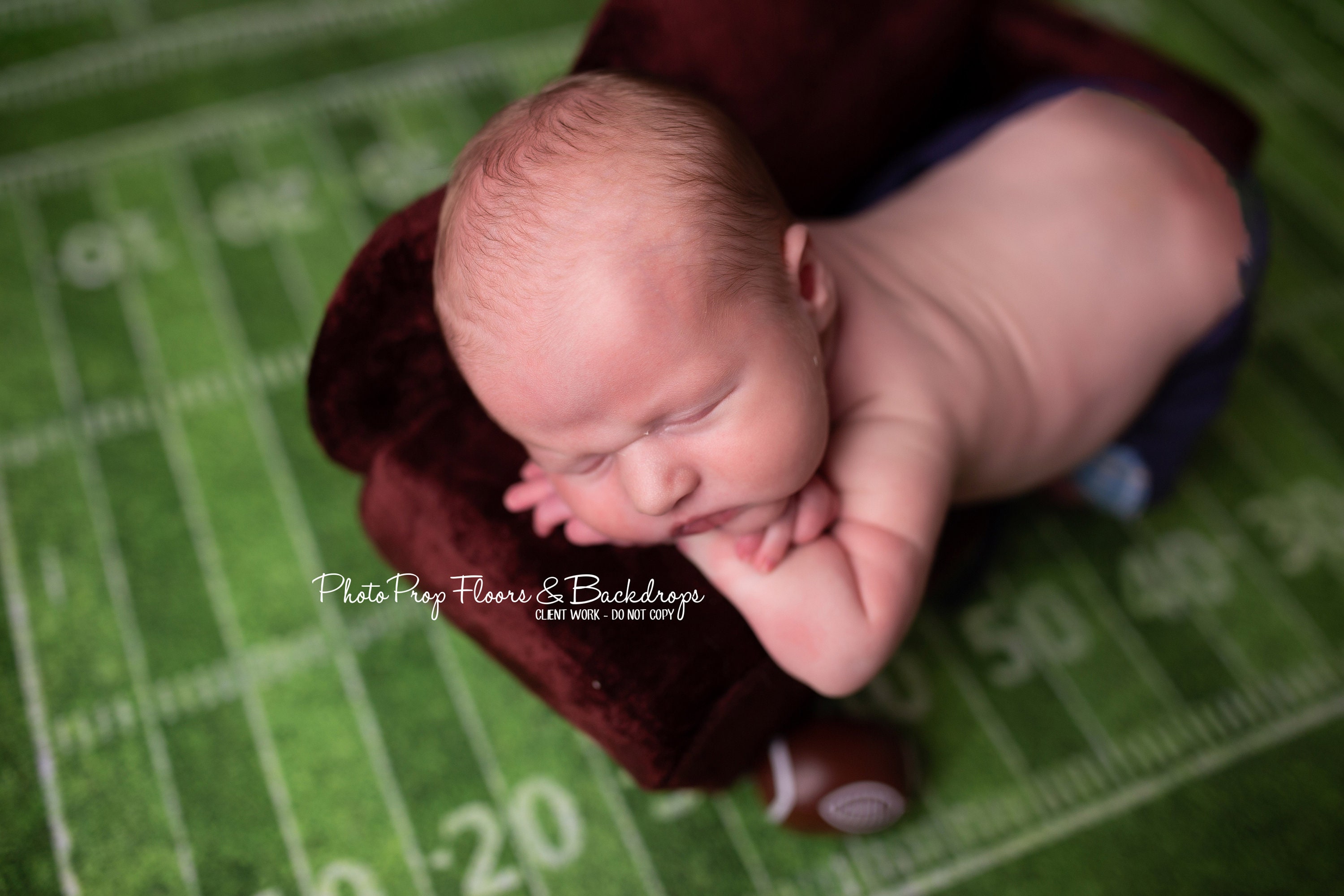 Grass Football Field Newborn Photography MINI BACKDROP / FLOORDROP ...