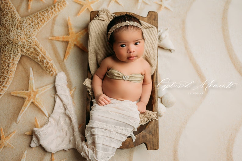 Beach Newborn Photography MINI BACKDROP / FLOORDROP - Posing Fabric ...
