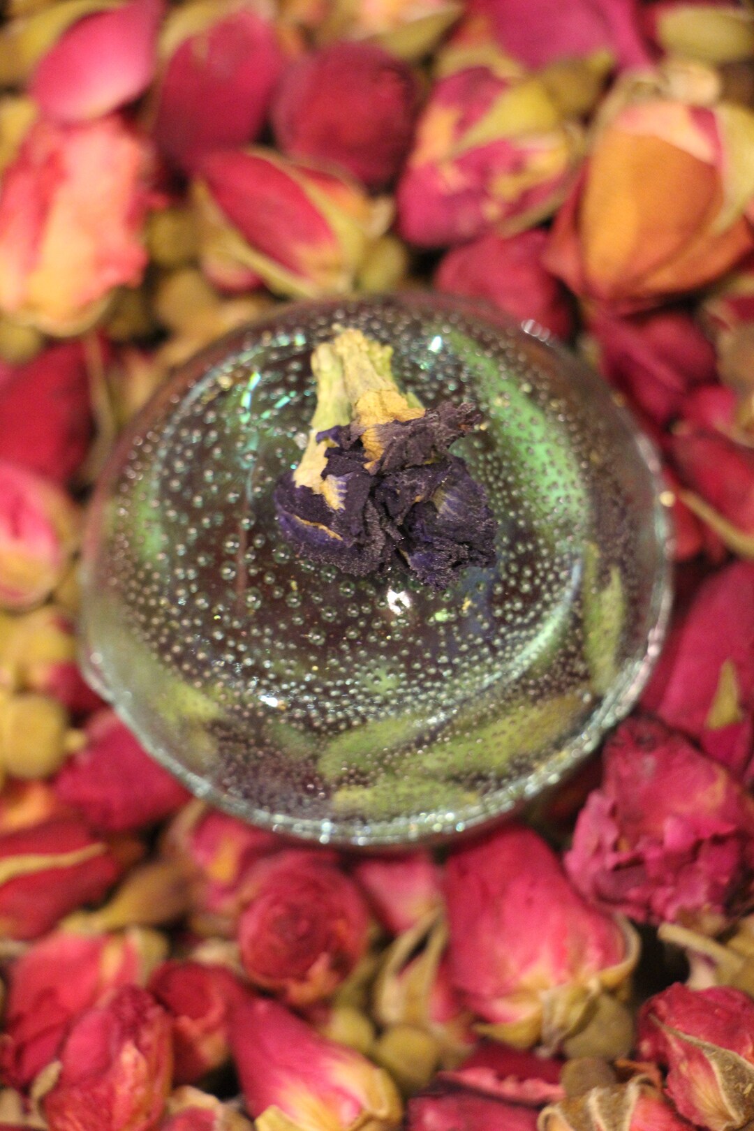 Tea Sphere With Blue Pea Flowers. - Etsy