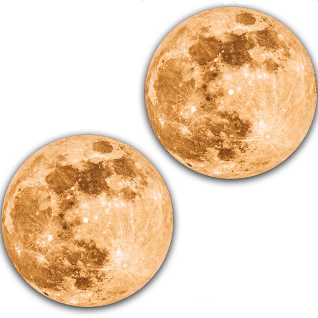 One Pair Bright Moon Lunar Vinyl Memorabilia 12 Inch Slip Mat Turntable ...
