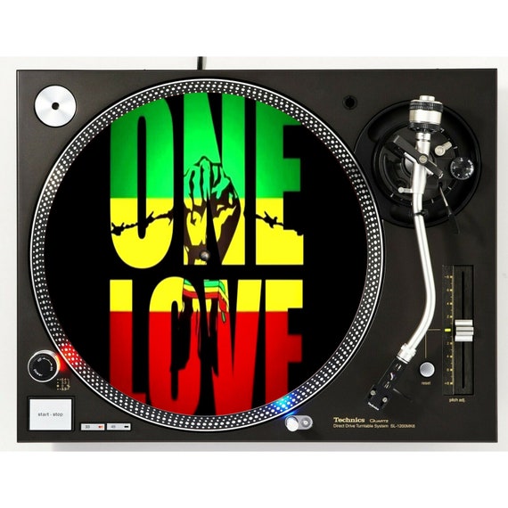 One Love 2 Rasta 12 Inch Slip Mat Turntable Slipmat DJ - Etsy