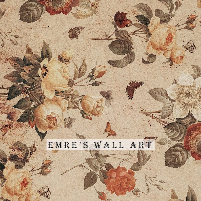 Vintage Textile Wall Art Print Vintage Rustic Pattern Wall - Etsy