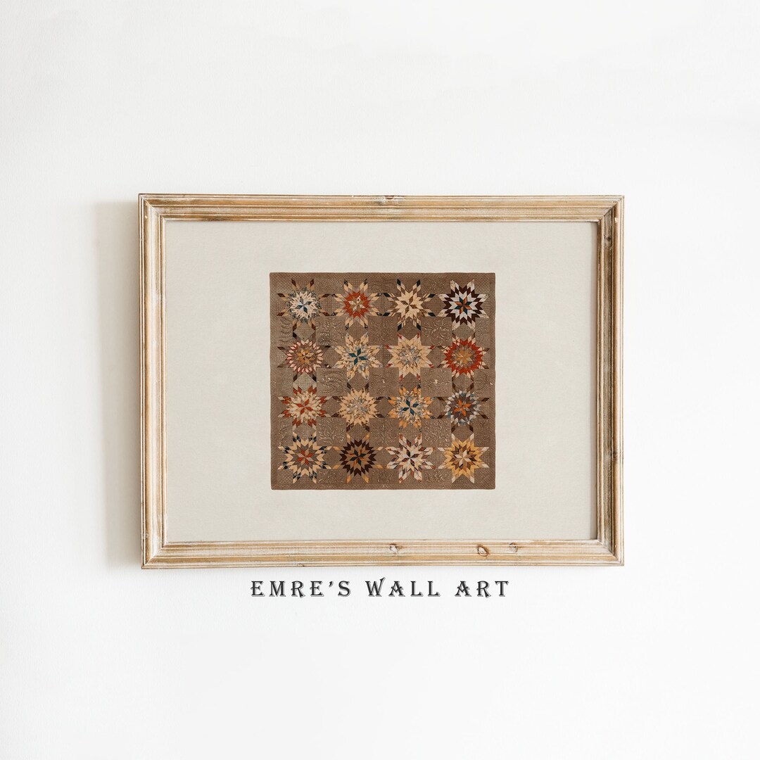 Vintage Printable Home Decor, Antique Textile Wall Art, Pattern Digital ...