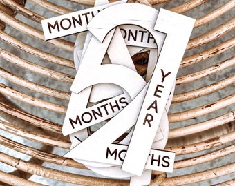 Baby Months Wooden Cutout - Etsy