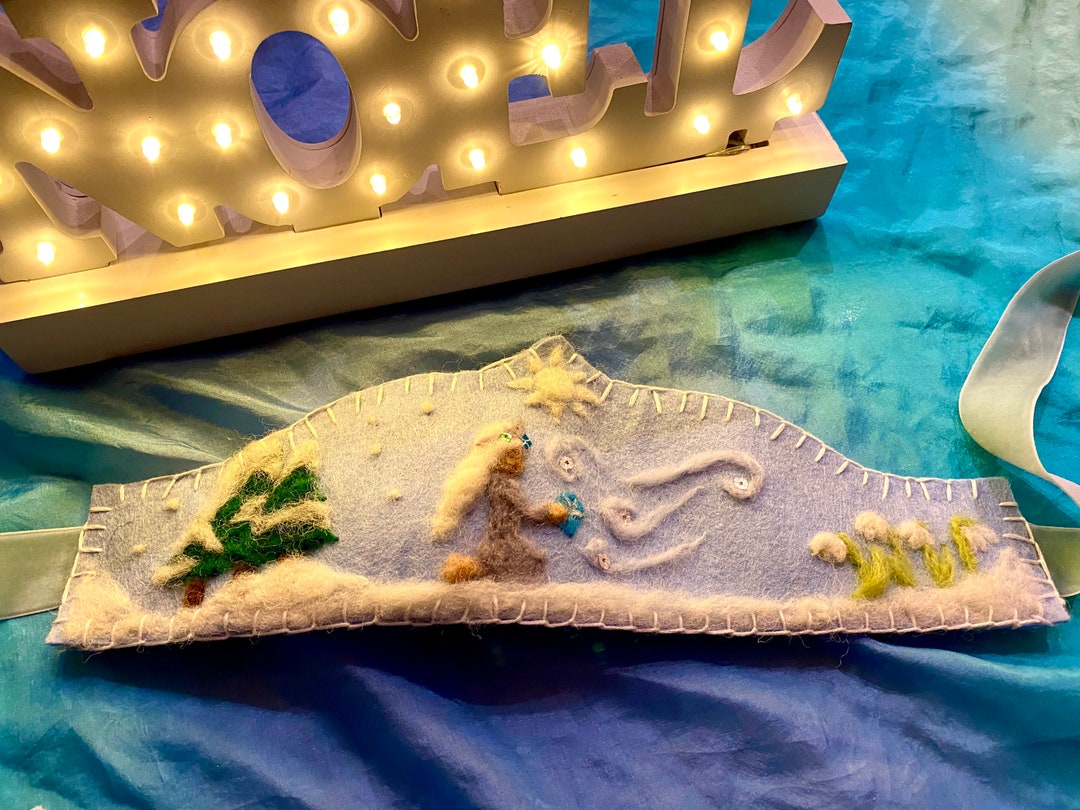 Waldorf Inspired Embellished Needle Felt Crown - Etsy